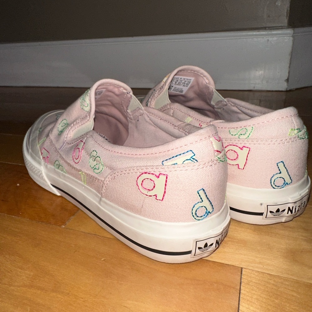 Adidas Mens Rizza Rf “Allover Letters” Slip On Sneaker - Gem